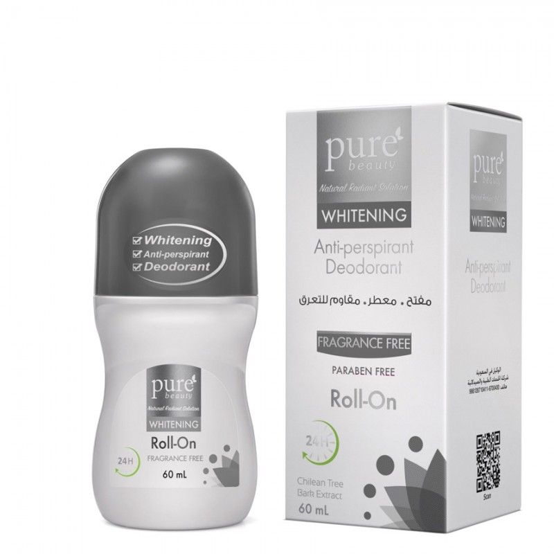 بيور بيوتي رول اون مزيل عرق غير معطر 60 مل – Sidalih.com || صيدلية.كوم