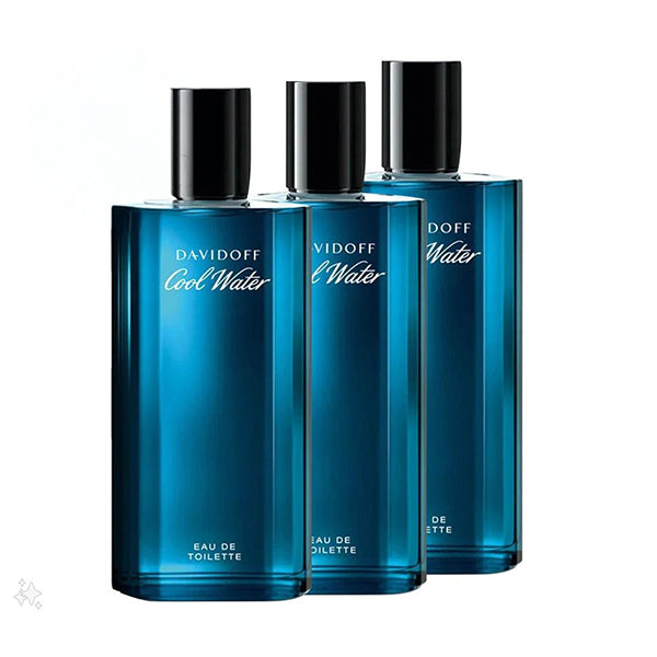 Presentation of Davidoff Cool Water 125ml x 3 – Sidalih.com || صيدلية.كوم