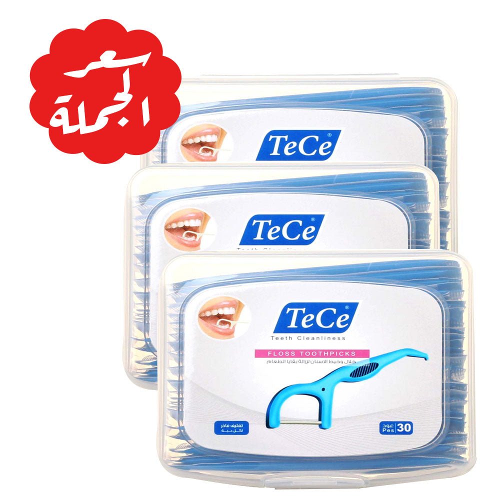 عرض تي سي خلال وخيط اسنان لإزالة بقايا الأسنان 30 عود - 3 علب – Sidalih.com || صيدلية.كوم