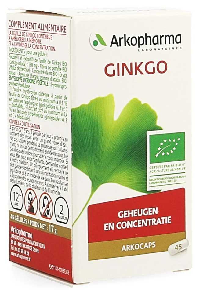 اركوفارما جنكو لتنشيط الذاكرة -45 كبسولة – Sidalih.com || صيدلية.كوم