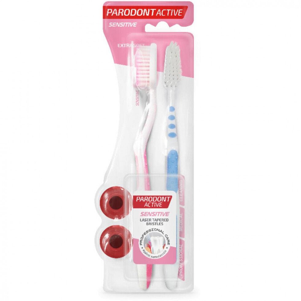 Parodont Active Sensitive Toothbrush Ultra Soft Double Pack – Sidalih.com || صيدلية.كوم