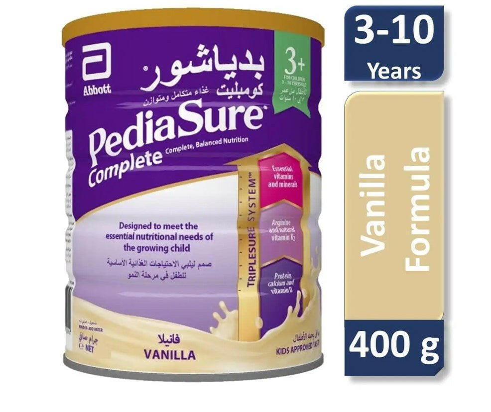 Pediasure Complete 3+ Vanilla 400gm – Sidalih.com || صيدلية.كوم
