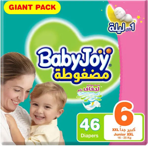 Baby Joy Size (6) Mega Value Pack 46 Diapers – Sidalih.com || صيدلية.كوم