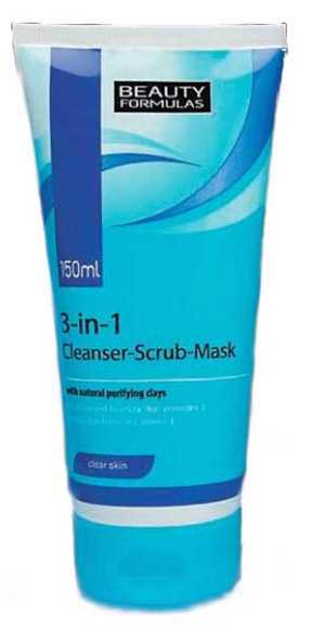 بيوتي فارمولا منظف ، مقشر و قناع الوجه 3 في 1- 150 مل – Sidalih.com || صيدلية.كوم