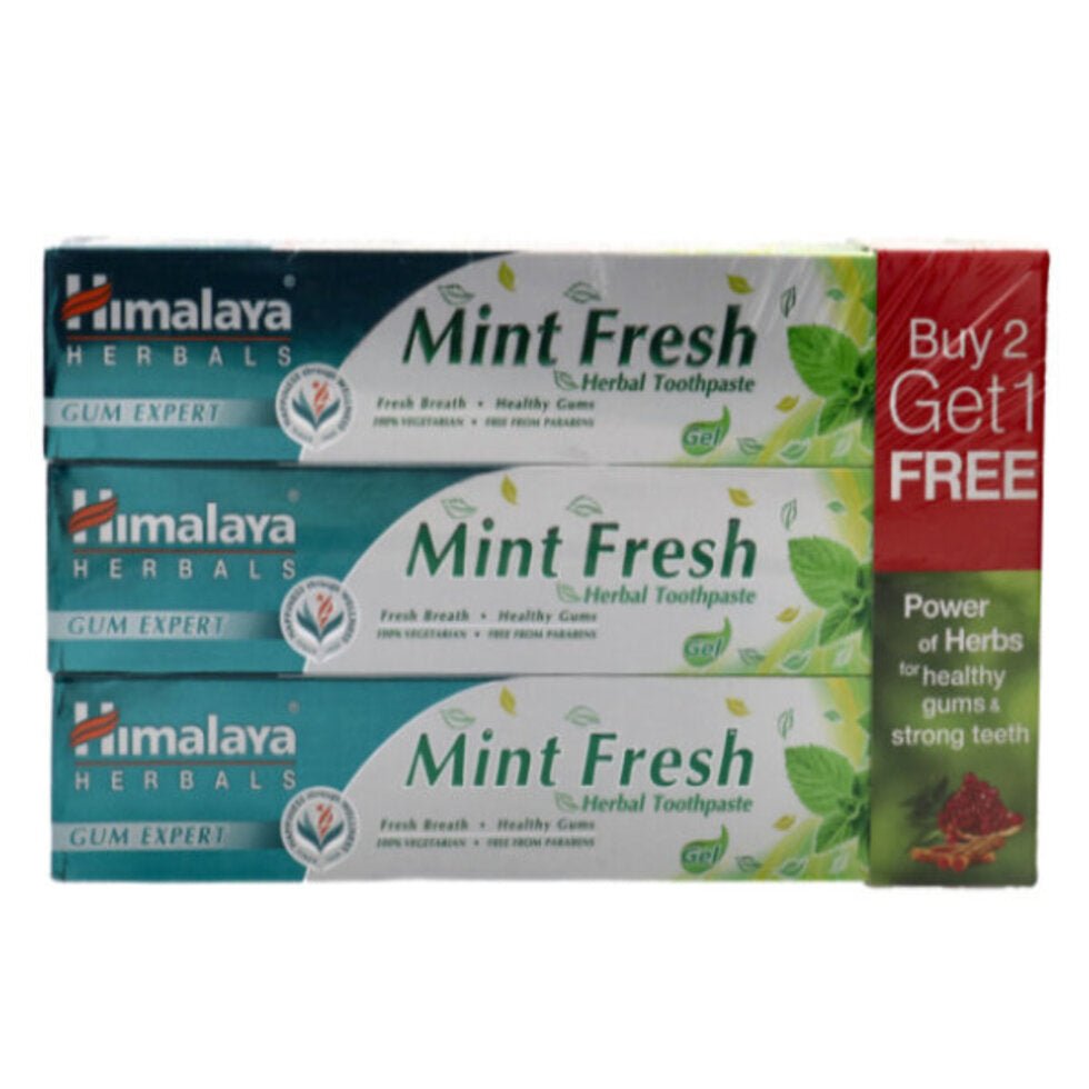 هيمالايا معجون اسنان عشبي انتعاش النعناع 2+1مجانا - 100 مل – Sidalih.com || صيدلية.كوم