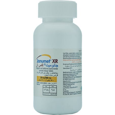 Janumet XR 50/500 Mg 56 Tablets – Sidalih.com || صيدلية.كوم