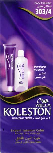 كوليستون صبغة شعر كستنائي غامق بلس مظهر 303/4 – Sidalih.com || صيدلية.كوم