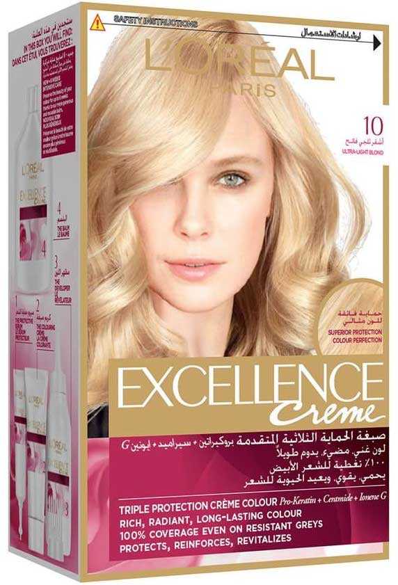 L'Oreal Excellence Hair Dye Light Ice Blonde 10 – Sidalih.com || صيدلية.كوم