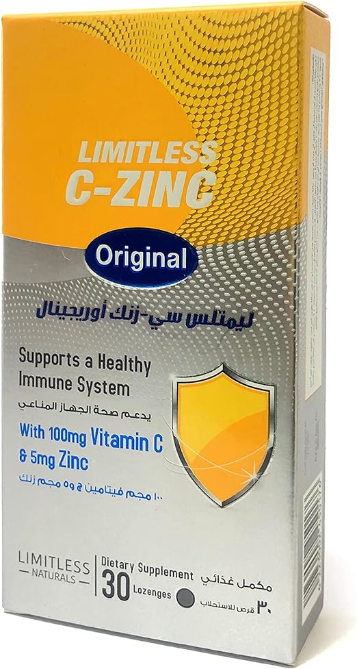 Limitless C Zinc Original 30 Tablets – Sidalih.com || صيدلية.كوم
