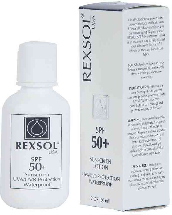 Rexsol Sunscreen Water Resistant With Vitamins C, E And A SPF 50 60 Ml – Sidalih.com || صيدلية.كوم