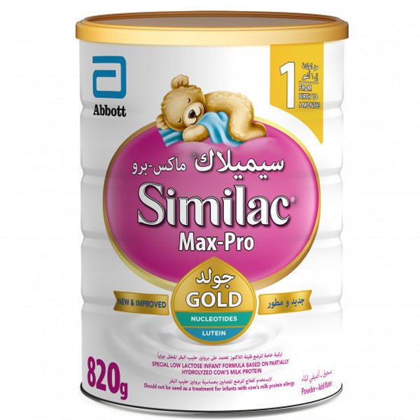 Similac Max Pro Baby Milk (1) from birth to 6 months 820 g – Sidalih.com || صيدلية.كوم