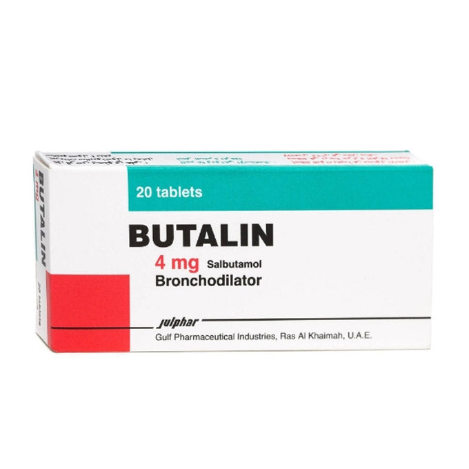 Butalin 4 mg Salbutamol 20 tablets