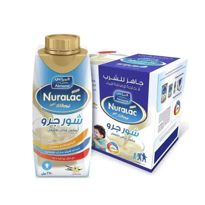 المراعي نيورالاك بلص حليب شورجرو 250 مل فانيليا من 1 سنة حتى 12 سنة ...