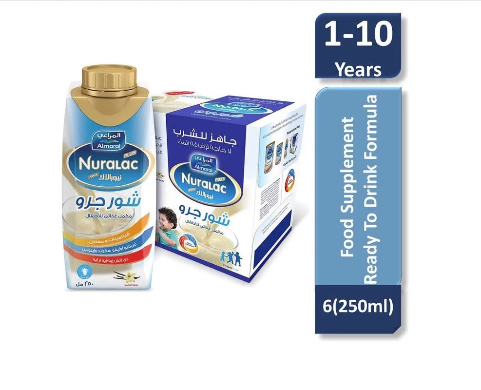 Almarai Nuralac Plus Sure Grow Milk 250 ml Vanilla, 6 packs – Sidalih ...