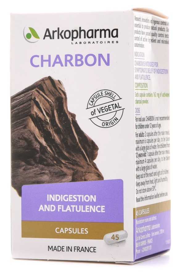 اركوفارما كبسولات شاربون فحم نباتي 45 كبسولة – Sidalih.com || صيدلية.كوم