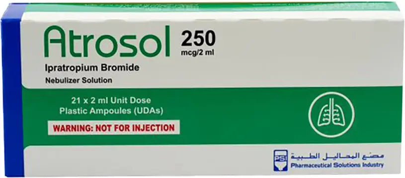 اتروسول 250 ميكروجرام/2مل محلول للاستنشاق 21 امبولة – Sidalih.com || صيدلية.كوم