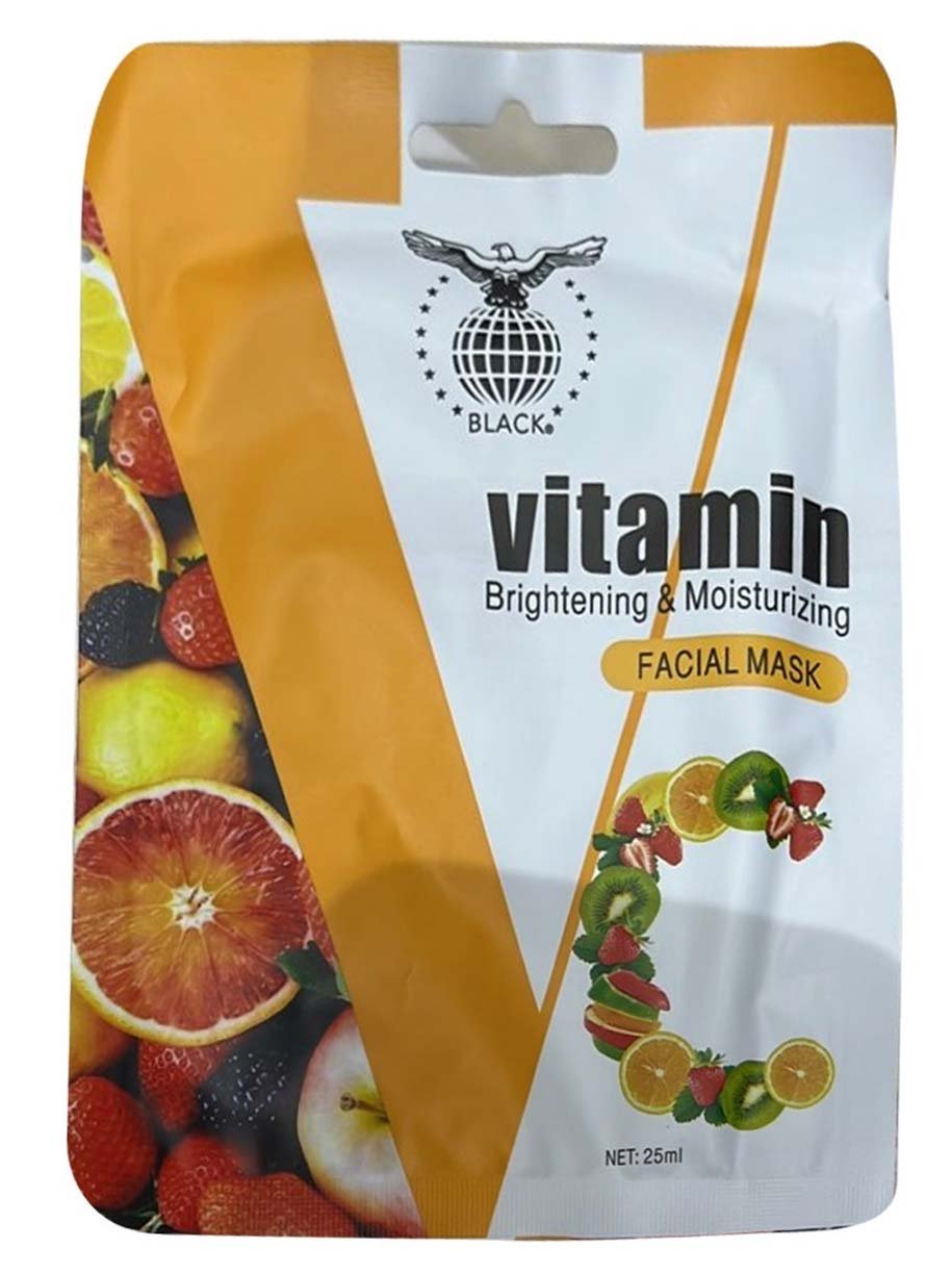 Black Vitamin Face Mask Moisturizing and Whitening 25ml – Sidalih.com ...