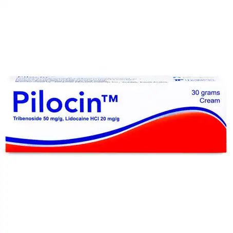 Pilocin Cream 30 grams for treating external and internal hemorrhoids ...