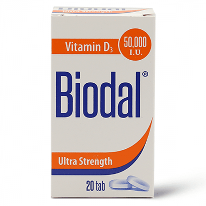 Biodal 50,000 IU 20 Tablets – Sidalih.com || صيدلية.كوم