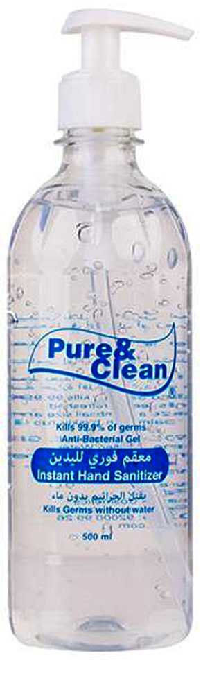 Pure and clean instant hand sanitizer 500 ml – Sidalih.com || صيدلية.كوم