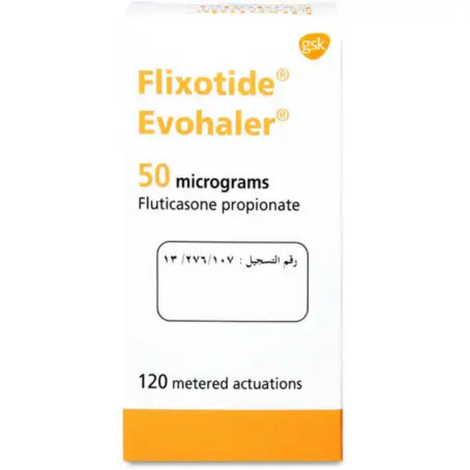 Flixotide 50 mcg Evohaler 120 puffs – Sidalih.com || صيدلية.كوم