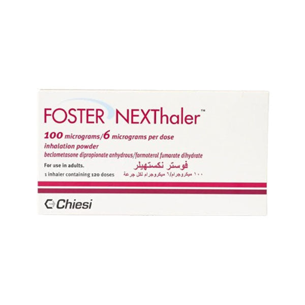 Foster 100/6 microgram inhaler 120 puffs