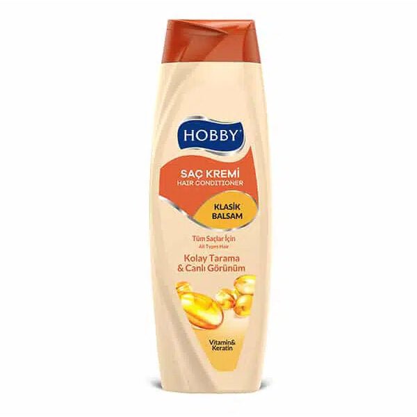 Hobby conditioner for all hair types, vitamin and keratin, 600 ml – Sidalih.com || صيدلية.كوم