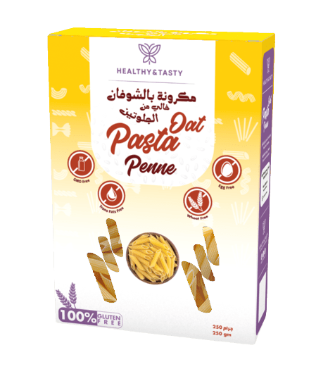 هيلثي اند تيستي معكرونة بيني بالشوفان خالية من الجلوتين 250 جرام – Sidalih.com || صيدلية.كوم