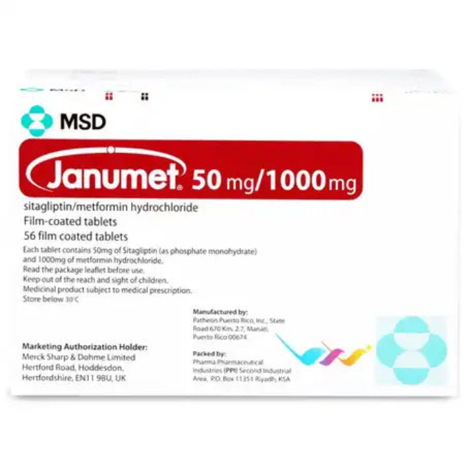 Janumet 50/1000 mg 56 tablets – Sidalih.com || صيدلية.كوم