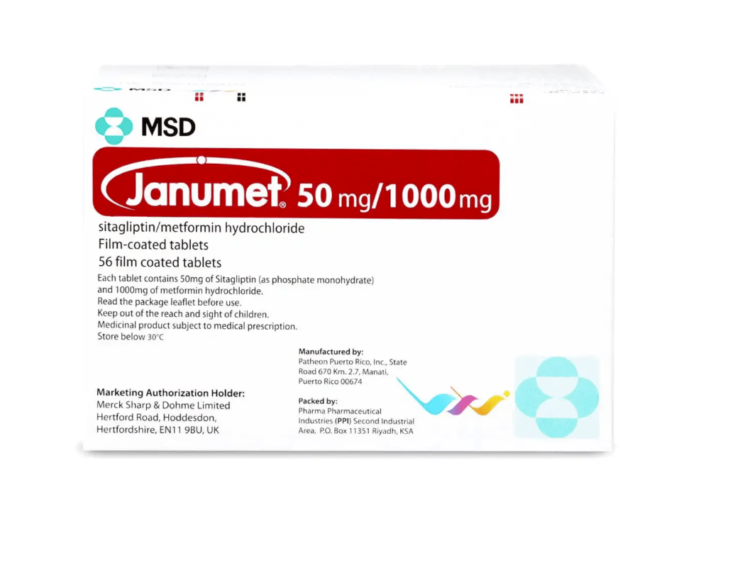 Janumet 50/1000 mg 56 tablets – Sidalih.com || صيدلية.كوم