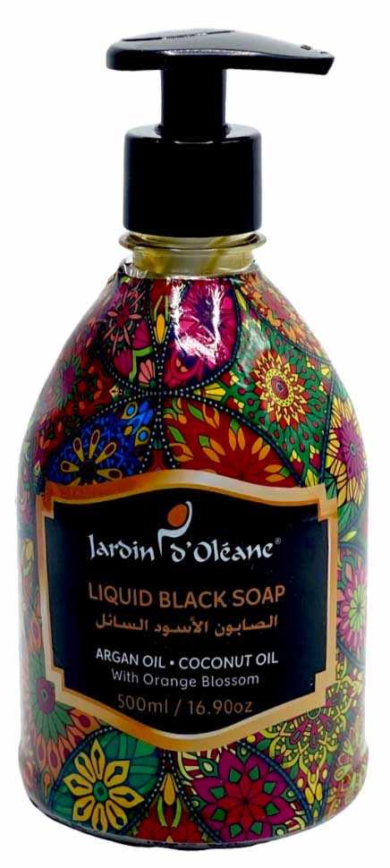 Garden Olean - Liquid Black Soap with Argan Oil and Orange Blossom 500 – Sidalih.com || صيدلية.كوم