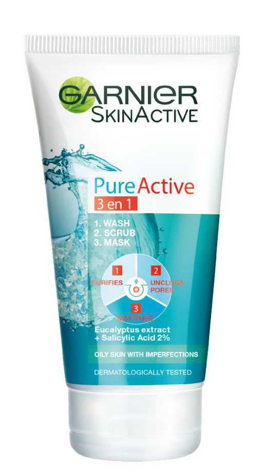 جارنييه غسول بيور اكتف 3في1 للبشرة الدهنية 150 مل – Sidalih.com || صيدلية.كوم