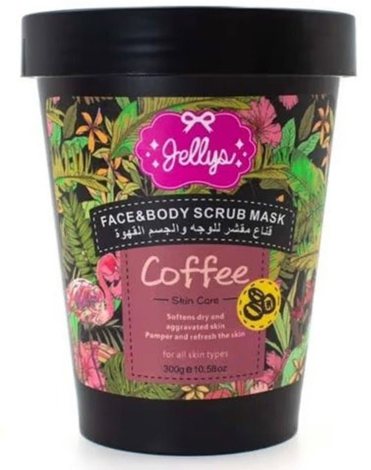 Jellys Scrub Mask For Face And Body With Coffee 300 Gm – Sidalih.com || صيدلية.كوم