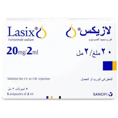 Lasix 20 mg 5 ampoules of 2 ml – Sidalih.com || صيدلية.كوم
