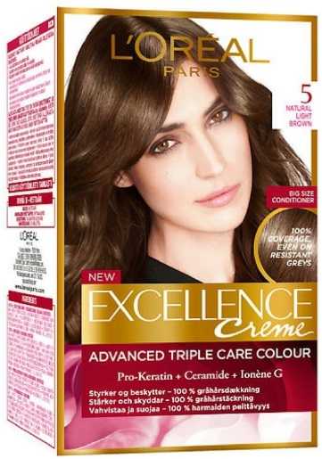 لوريال اكسلانس صبغة شعر بني فاتح طبيعي 5 – Sidalih.com || صيدلية.كوم