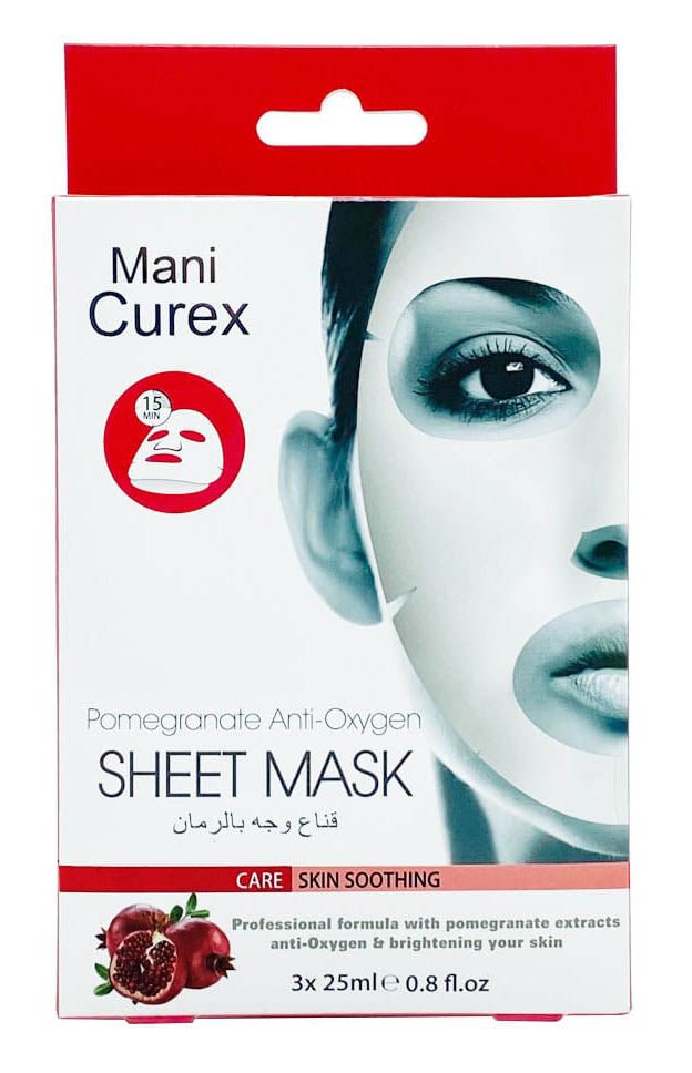 ماني كوريكس قناع للوجه بالرمان - 3×25مل – Sidalih.com || صيدلية.كوم