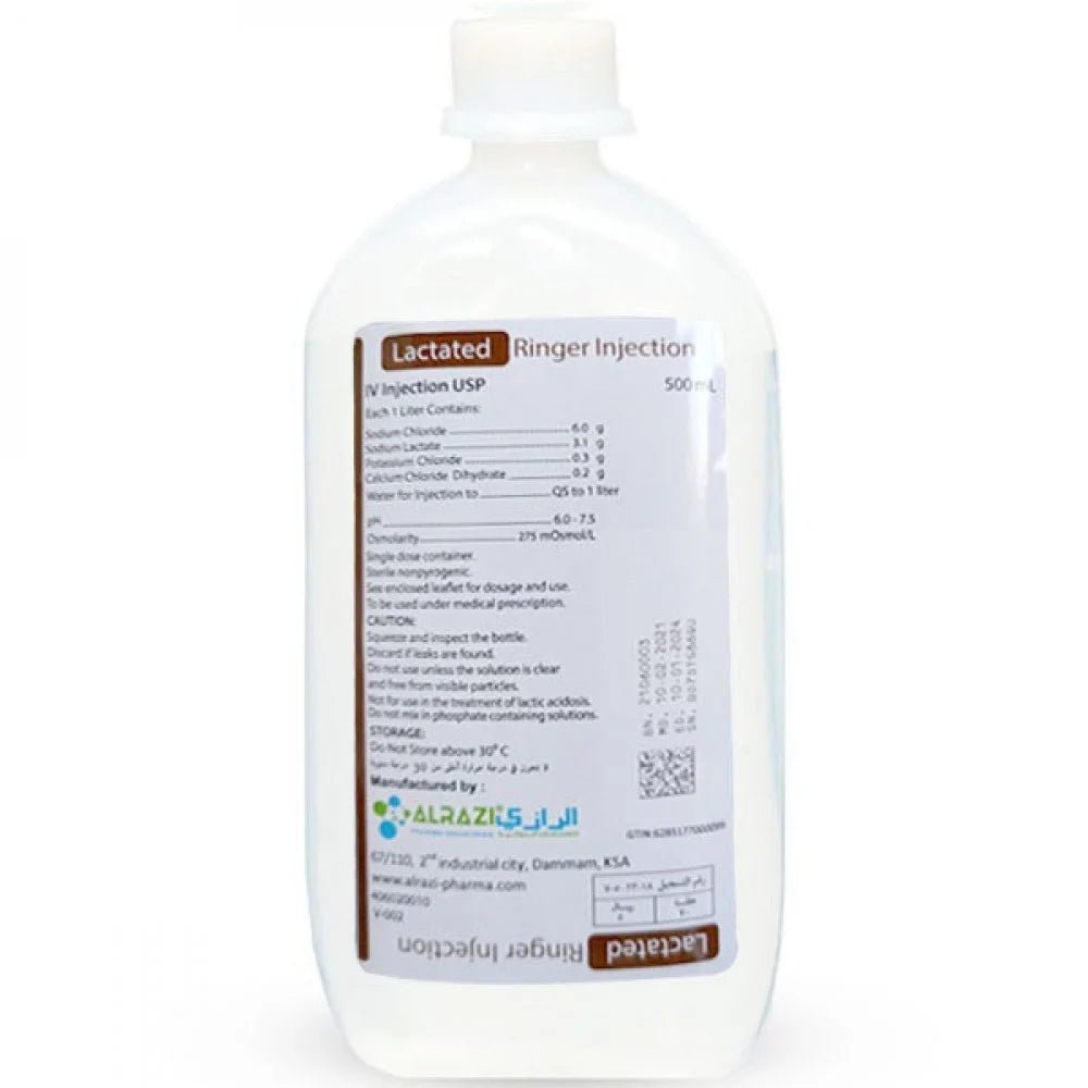 محلول اللاكتات رينجر 500 مل – Sidalih.com || صيدلية.كوم