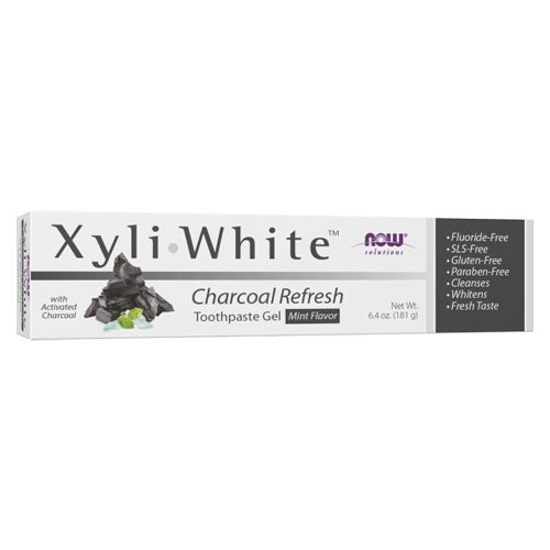 Now Toothpaste Xyli White Gel Charcoal Refresh 181g