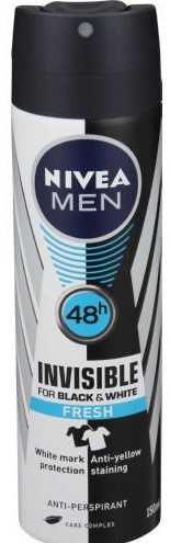 نيفيا مقاوم للتعرق والبقع أنفيزابل بلك أند وايت فرش للرجال 150 مل – Sidalih.com || صيدلية.كوم