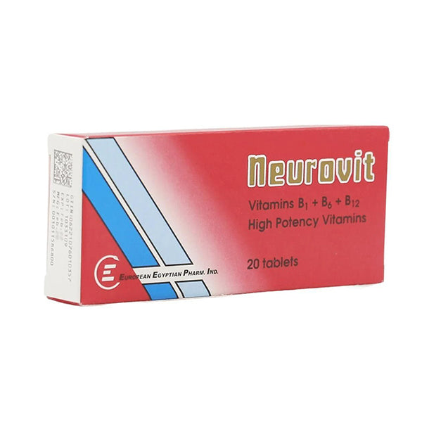 Neurovit Vitamin B1,6,12 Highly Concentrated - 20 Tablets