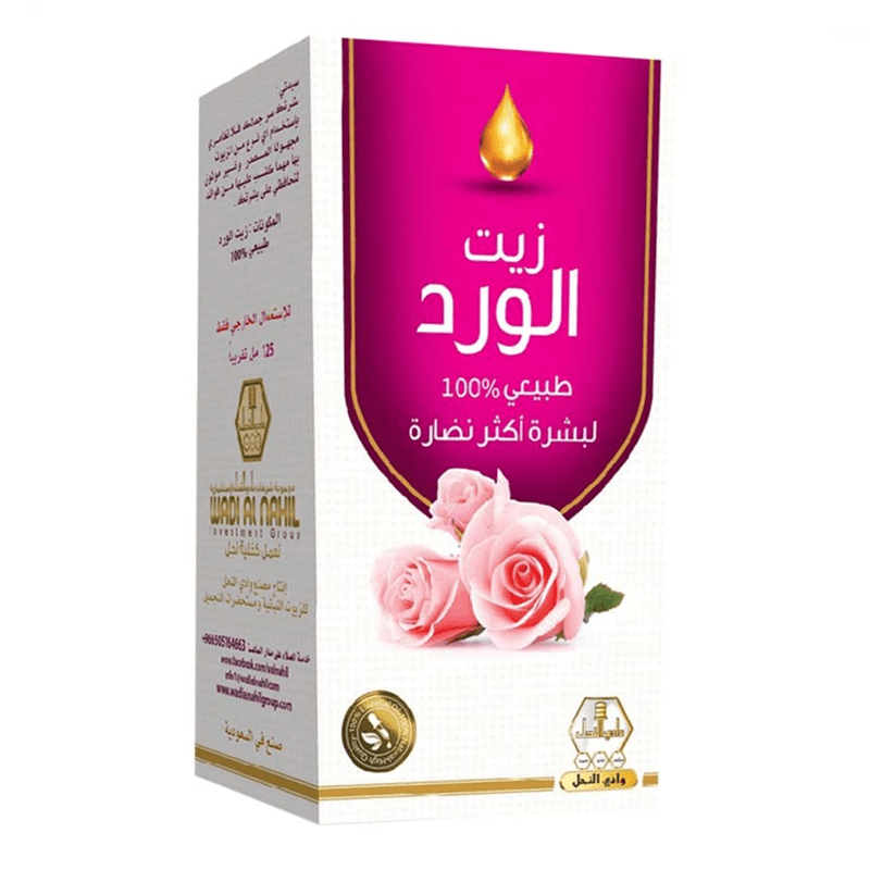 وادي النحل زيت جسم زيت الورد 125 مل – Sidalih.com || صيدلية.كوم