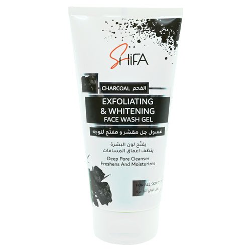 شفاء غسول جل مقشر ومفتح للوجه بخلاصة الفحم 150مل – Sidalih.com || صيدلية.كوم