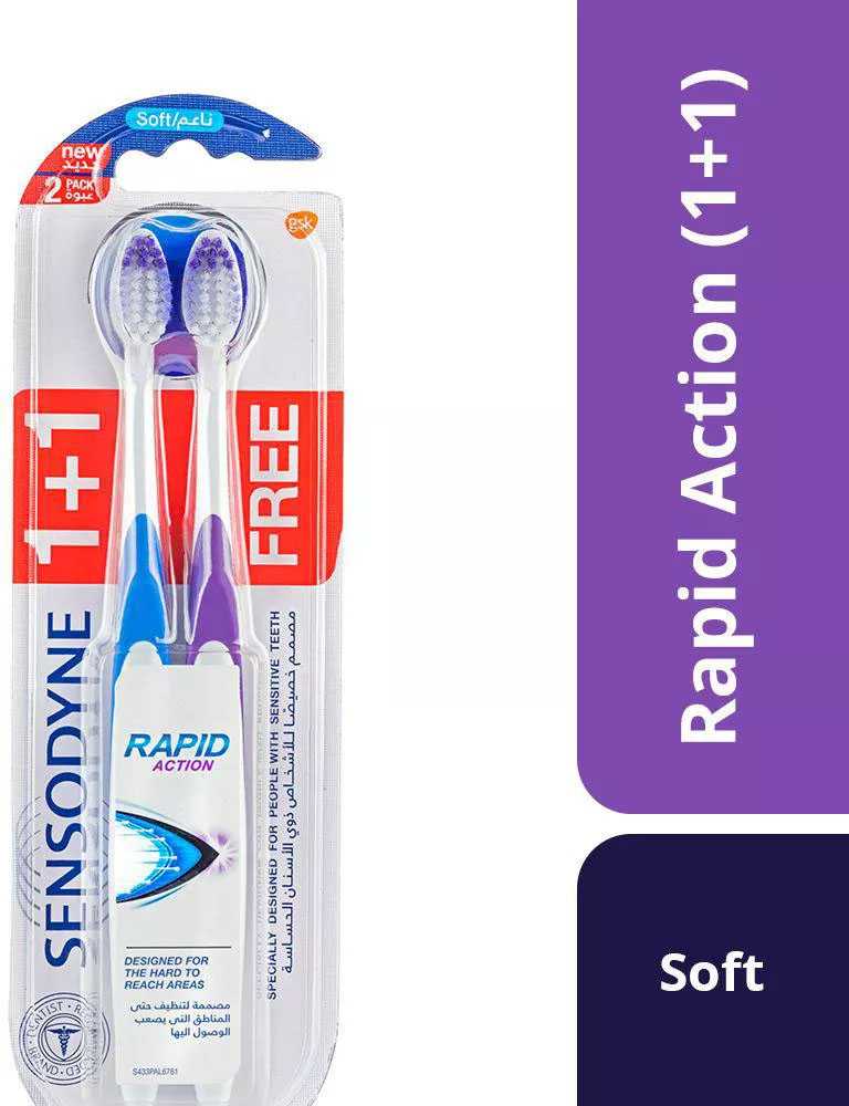 سنسوداين فرش اسنان ربد اكشن 1+1 مجانا- متعدد الالوان – Sidalih.com || صيدلية.كوم