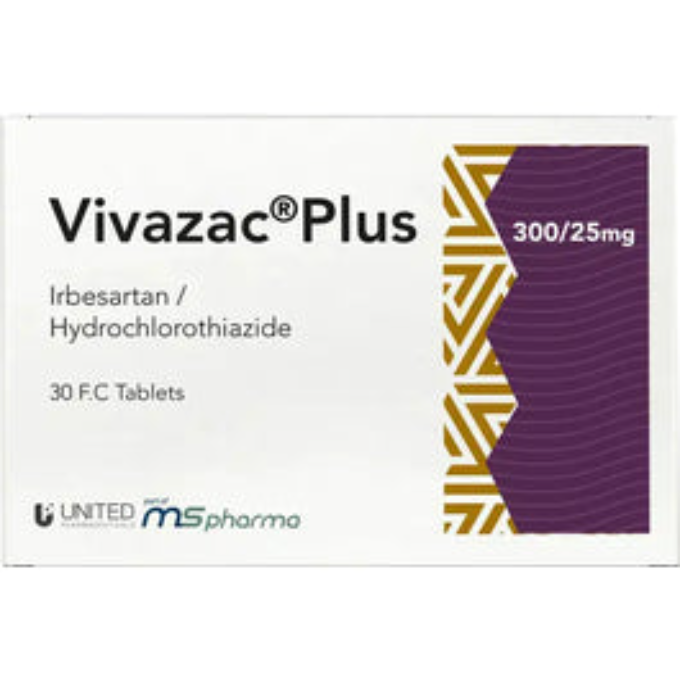 Vivazac Plus 300/25 mg 30 Tablets – Sidalih.com || صيدلية.كوم